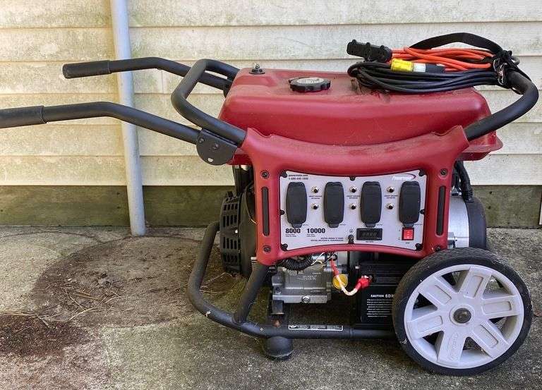 Powermate Generator, 8000 Running Watts, 10000 Surge Watts - Sherwood ...