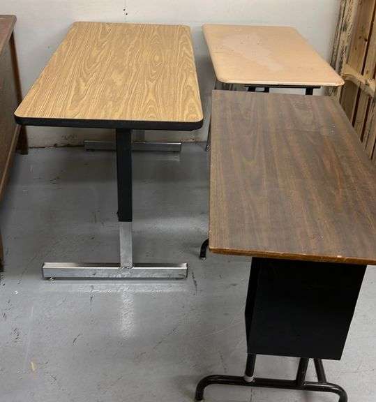 Three Adjustable Tables - Sherwood Auctions