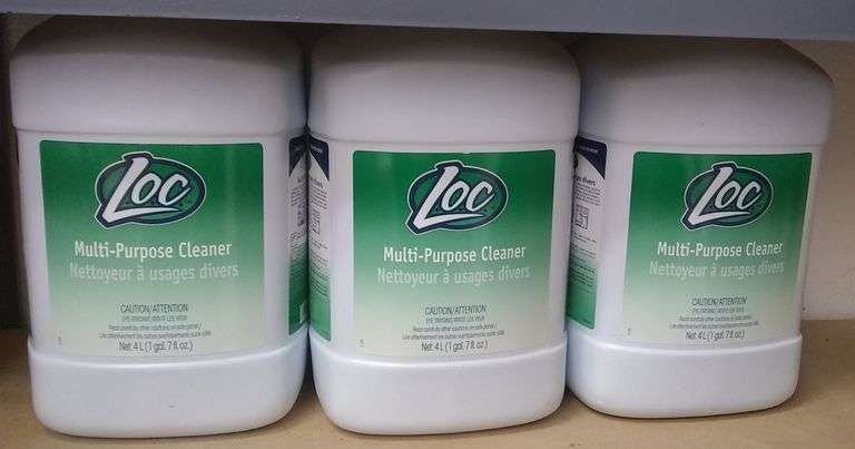 Three 4 Liter Containers of Loc Multi Purpose Cleaner #6 - Sherwood ...