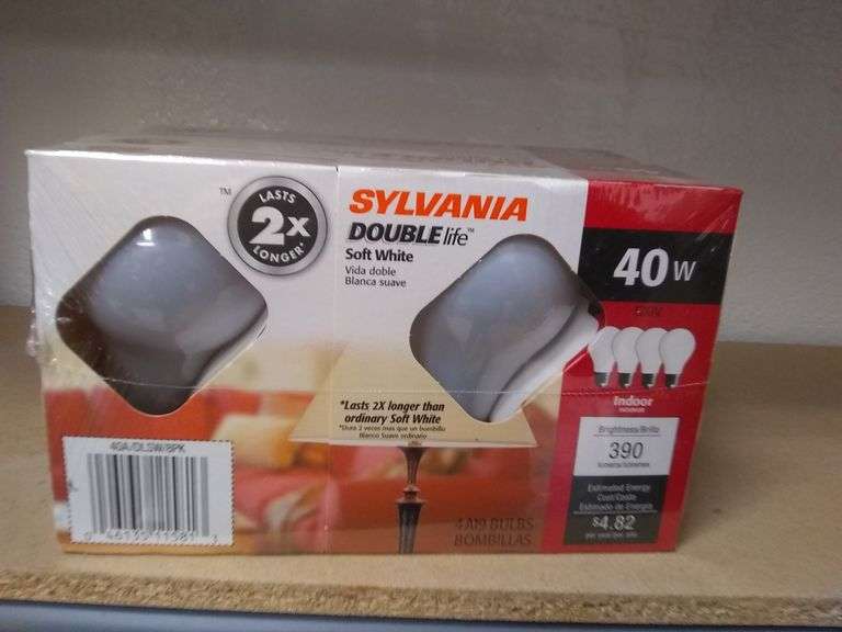 Six 8 packs of Sylvania 40w Light Bulbs - Sherwood Auctions