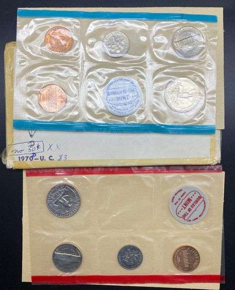 1970 U.S. Mint Uncirculated Coin Set - Sherwood Auctions