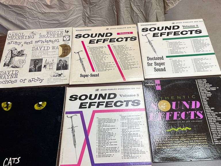 Vinyl Records- Sound Effects, Cats + Columbia Masterworks - Sherwood ...