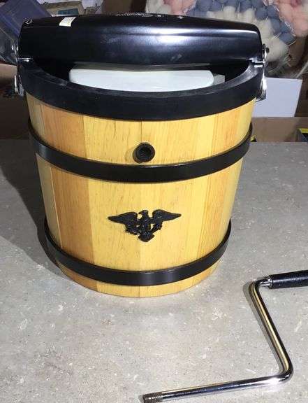 Montgomery Ward Ice Cream Freezer - New in Box - Sherwood Auctions