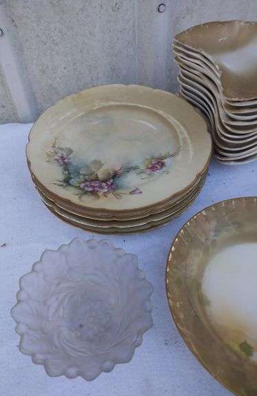 Roseville, Yellow Depression Glass, Enamel Fondue Pot, Rosenthal ...