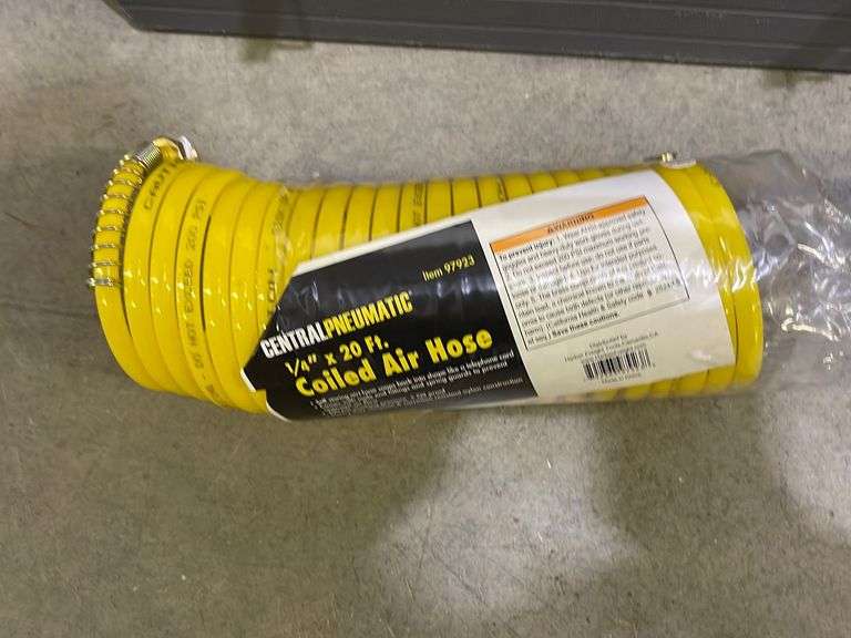 Tool Box, Coiled Air Hose, Cord Reel - Sherwood Auctions