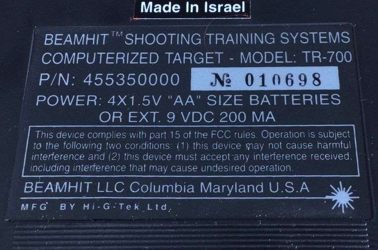 Beamhit 110 System - Sherwood Auctions