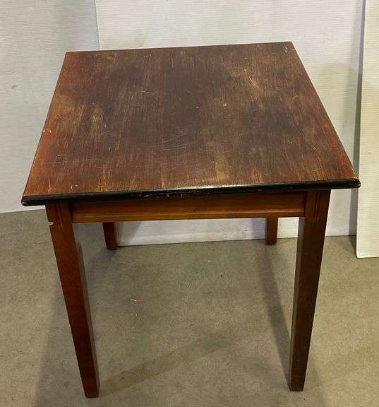Table With Rotating Table Top - Sherwood Auctions