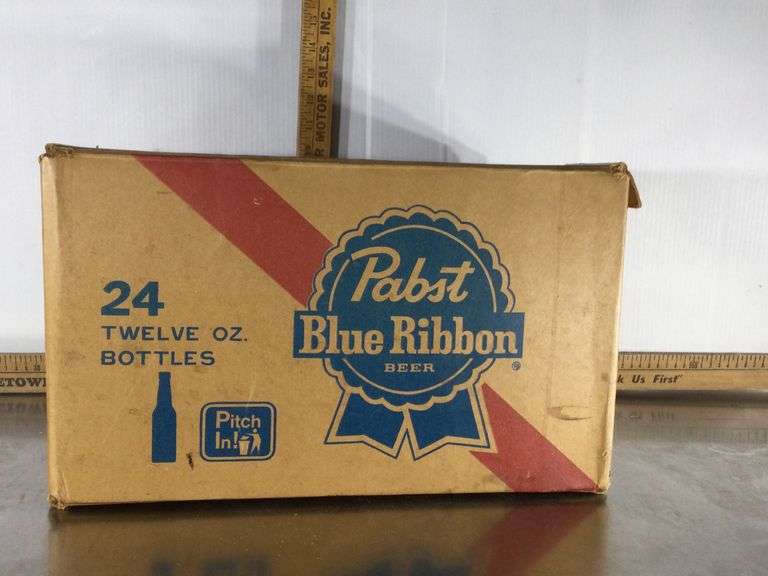 Pabst Blue Ribbon Beer Box - Sherwood Auctions