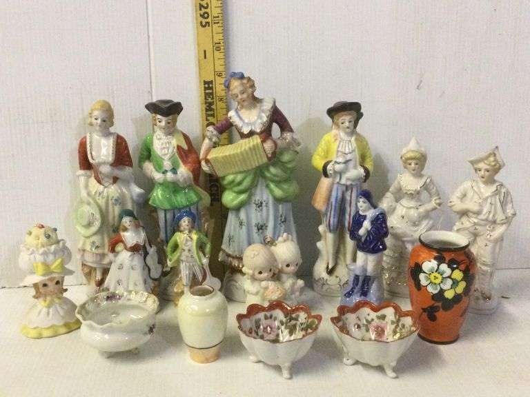 Figurines (some occupied Japan), Lefton Pin Cushion, Precious Moments ...