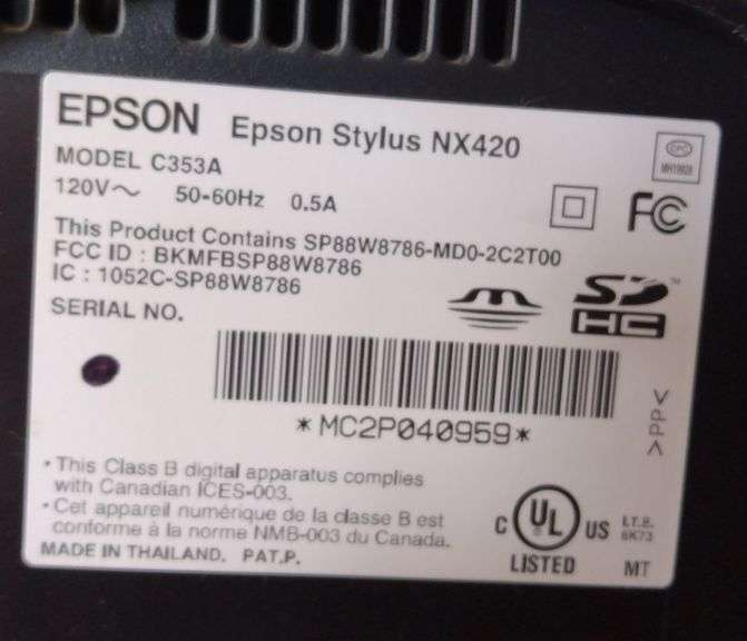 Epson Stylus NX420 Printer - Sherwood Auctions