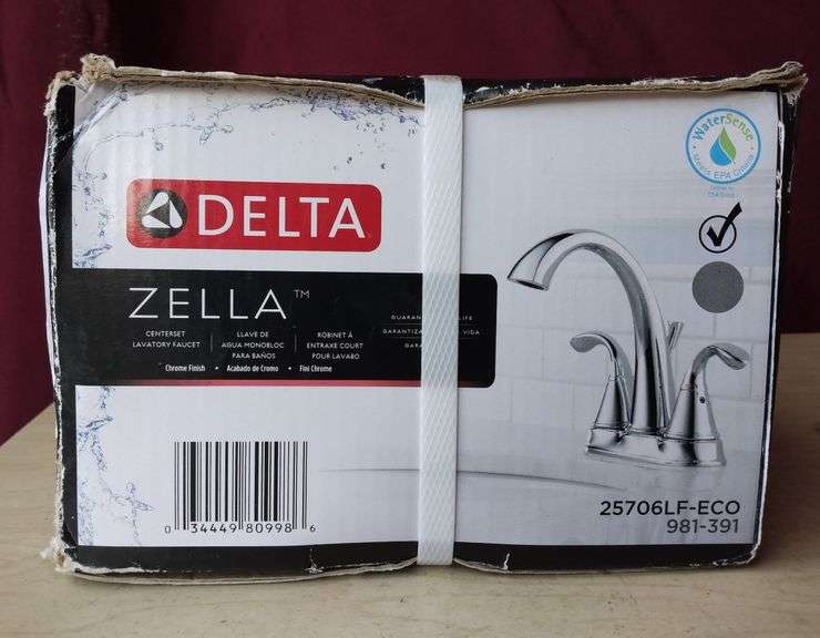 New in Box- Delta "Zella" Water Faucet - Sherwood Auctions