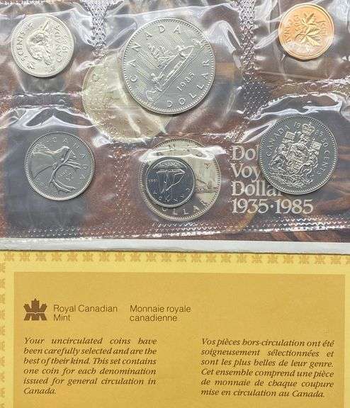 1985 Canada Uncirculated Coin Set - Sherwood Auctions