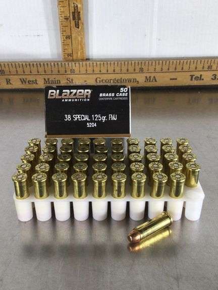Blazer Ammunition 38 Special 125 Gr. FMJ - Sherwood Auctions