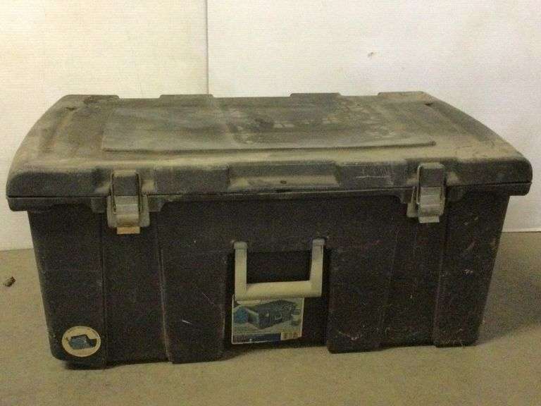 Plastic Storage Locker With Wheels - Sherwood Auctions