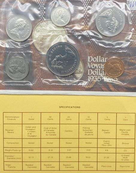 1985 Canada Uncirculated Coin Set - Sherwood Auctions