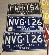 Vintage Michigan License Plates - Sherwood Auctions