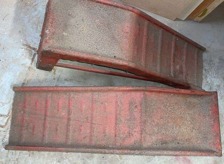 Pair of Metal Car Ramps - Sherwood Auctions