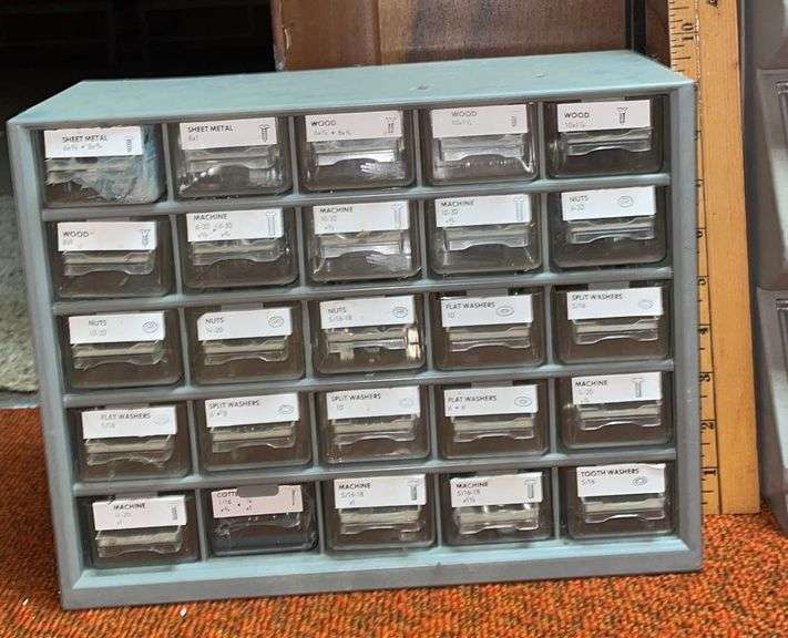 12 Drawer Organizer + 25 Drawer Organizer - Sherwood Auctions 12 Drawer Organizer + 25 Drawer Organizer - Sherwood Auctions