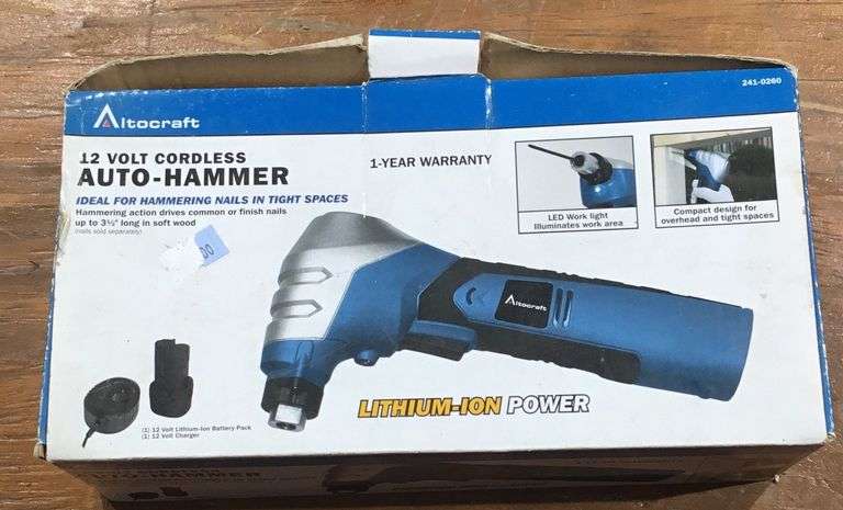 Altocraft 12 Volt Cordless Auto-Hammer NEW in Box - Sherwood Auctions