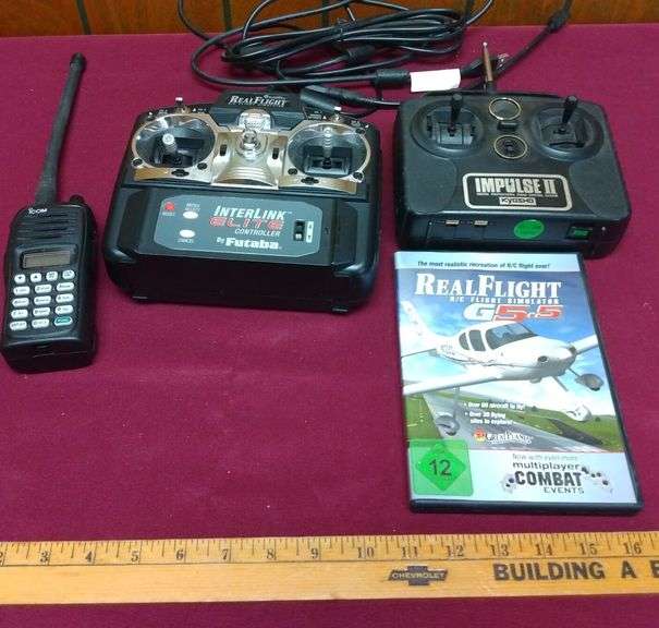 Real Flight R/C Flight Simulator G5.5 Game w/ Remote, Kyosho Impulse II ...