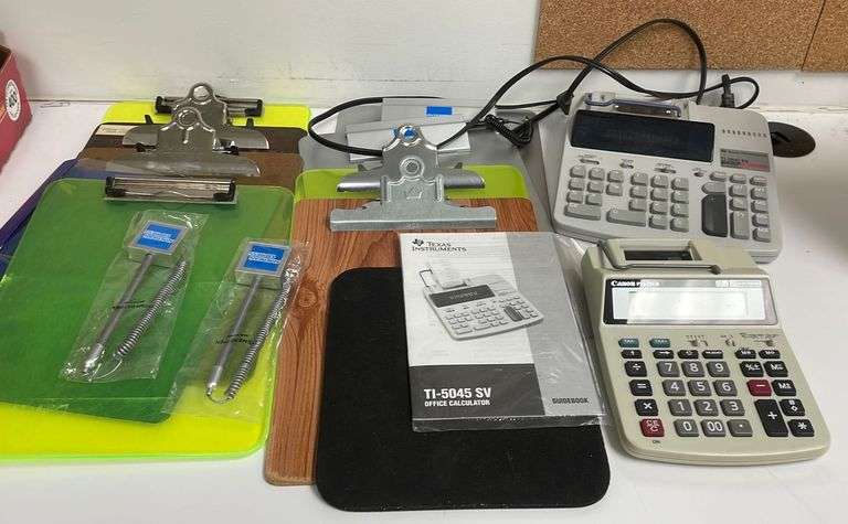 Canon P23-DH II, Texas Instruments TI-5045 SC + Clipboards - Sherwood ...