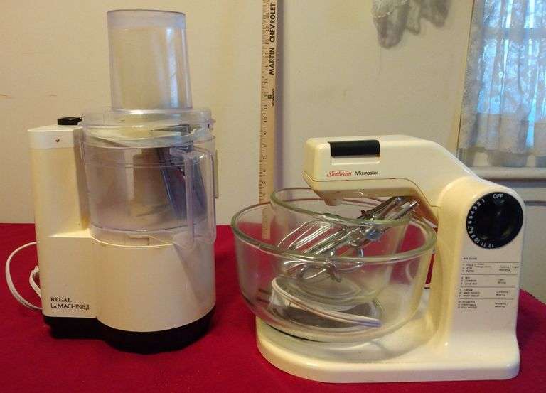 Sunbeam Mixmaster + Regal LaMachine I Food Processer - Sherwood Auctions