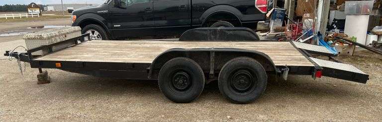 2005 16' Gold Star Flatbed Trailer - Sherwood Auctions