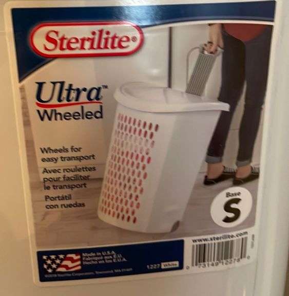 Sterilite Ultra Wheeled Hamper + Two Pop-Up Hampers - Sherwood Auctions