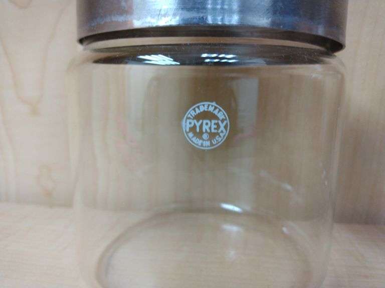 Vintage Glass Pyrex Dental Canisters - Sherwood Auctions