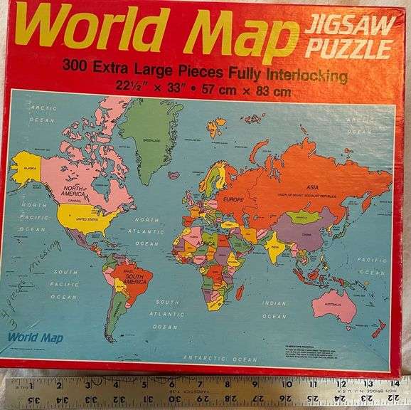 World Map Jigsaw Puzzle - Sherwood Auctions