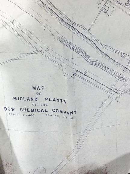Dow Chemical Midland Plants Map and More! - Sherwood Auctions