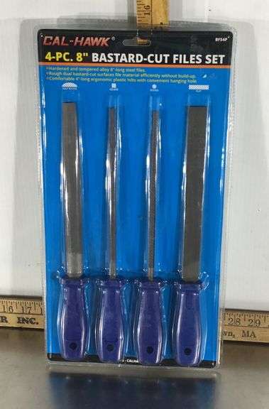 Cal-Hawk 4 Pc. 8” Bastard-Cut Files Set - Sherwood Auctions