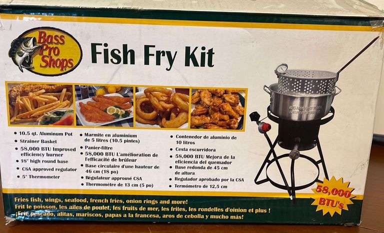New Bass Pro Shops Fish Fry Kit - Sherwood Auctions