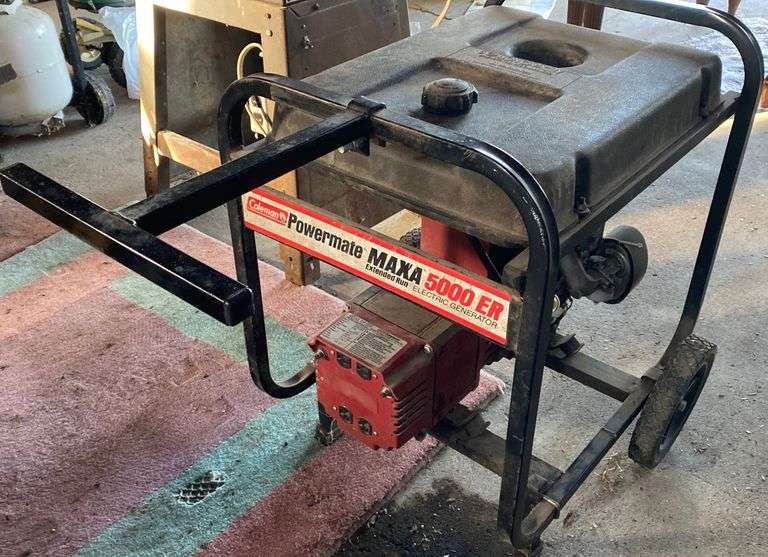 Coleman Powermate Extended Run 5000 ER Electric Generator - Sherwood ...