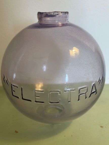 Electra Purple Glass Lightning Rod Ball - Sherwood Auctions