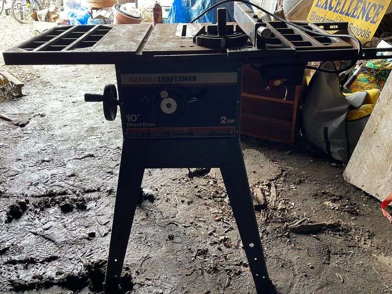 Sears/Craftsman 10” Direct Drive 2 HP Table Saw - Sherwood Auctions
