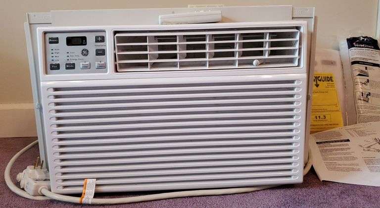 GE Window Air Conditioner Unit, with hardware - Sherwood Auctions