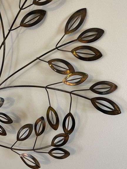 Bronze Metal Tree Branch Wall Decor - Sherwood Auctions