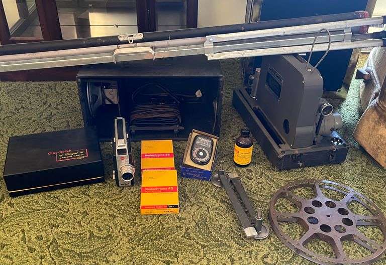 Movie-Mite Projector, Exposure Meter, Royale Kodak Magazine Camera ...