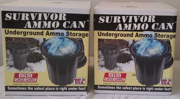 Case-Gard Underground Survival Ammo Storage Cans - Sherwood Auctions