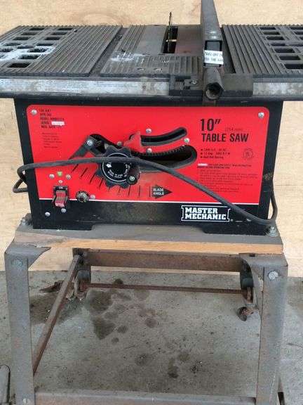 Master Mechanic 10” Table Saw - Sherwood Auctions