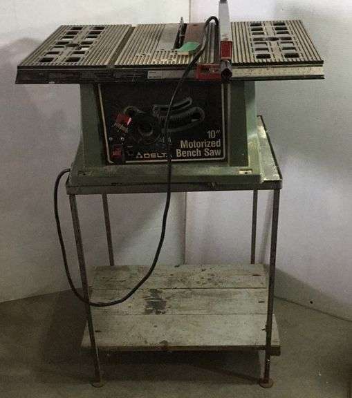 Delta 10” Motorized Bench Saw - Sherwood Auctions