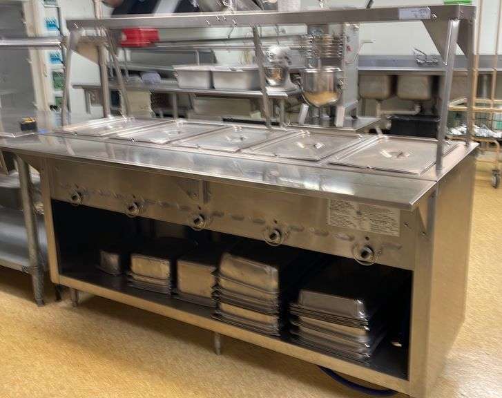 Duke MFG. Co. Model No. G-5-CBSSPM, 5 Pan Steam Table w/ 956-5-M ...