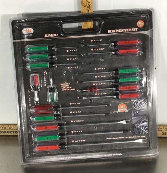 16 PC. Jumbo Screwdriver Set - Sherwood Auctions
