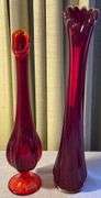 Viking Ruby Red Bud Vase & Ruby Red Bud Vases - Sherwood Auctions
