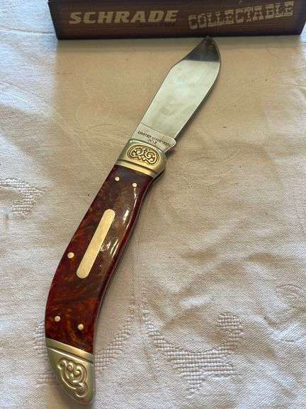 Schrade Handmade Collectable Knife & Original Box - Sherwood Auctions