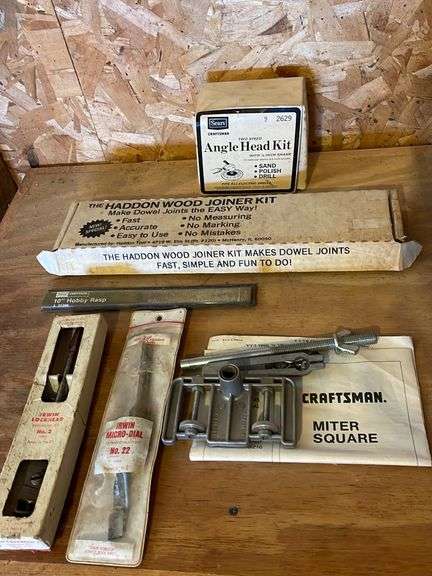 Craftsman Angel Head Kit, 10” Hobby Rasp & Miter Square + Irwin ...