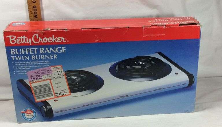 Betty Crocker Buffet Range Twin Burner - Sherwood Auctions
