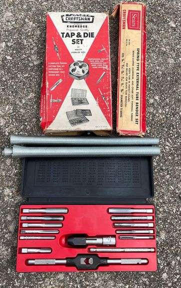 Craftsman Kromedge Tap & Die Set, Craftsman Spring Type External Tube ...