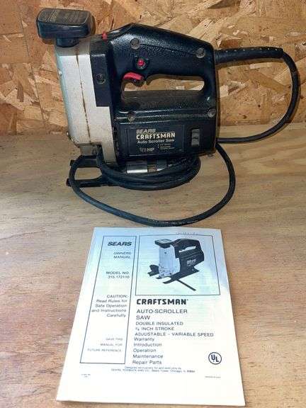 Sears Craftsman Auto Scroller Saw - Sherwood Auctions
